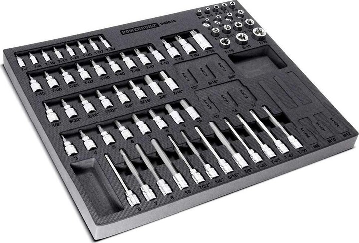Powerbuilt 64 Piece Pro Tech Bit and E-Torx Socket Set - ShopStyle Cuff links