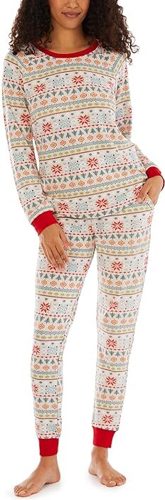 Pajamarama Nordic Fair Isle Long PJ Set (Nordic Fair Isle) Women's ...