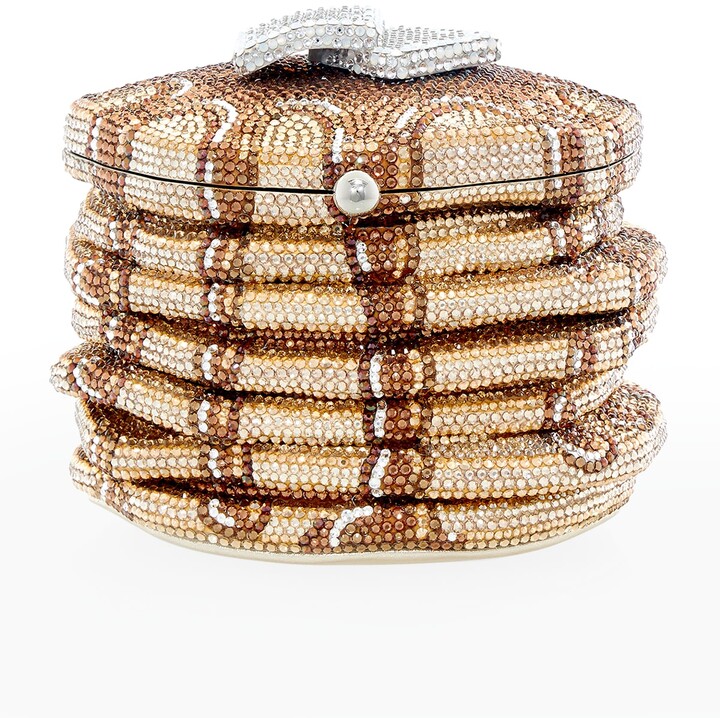 Judith Leiber Pancakes Crystal Minaudiere Bag - ShopStyle