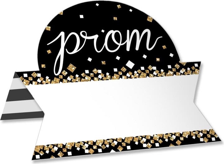 Big Dot Of Happiness Prom - Prom Night Party Tent Buffet Card - Table ...