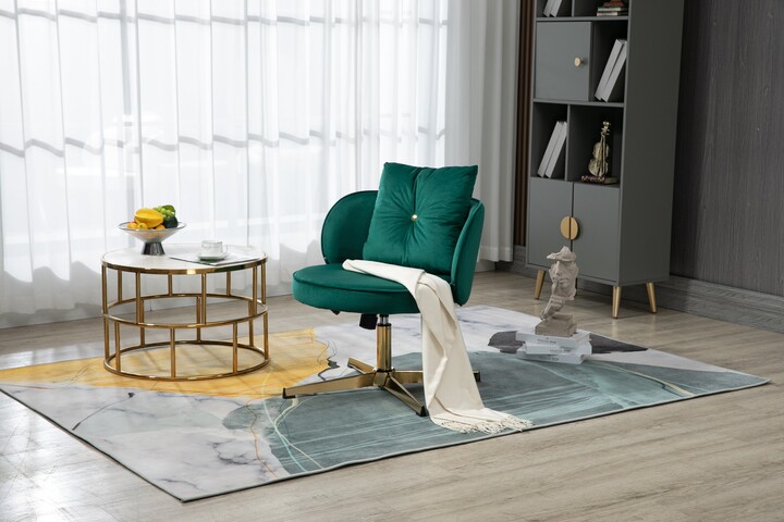 EDWINRAYLLC Versatile Swivel Accent Chair Office Desk Chair Vanity ...