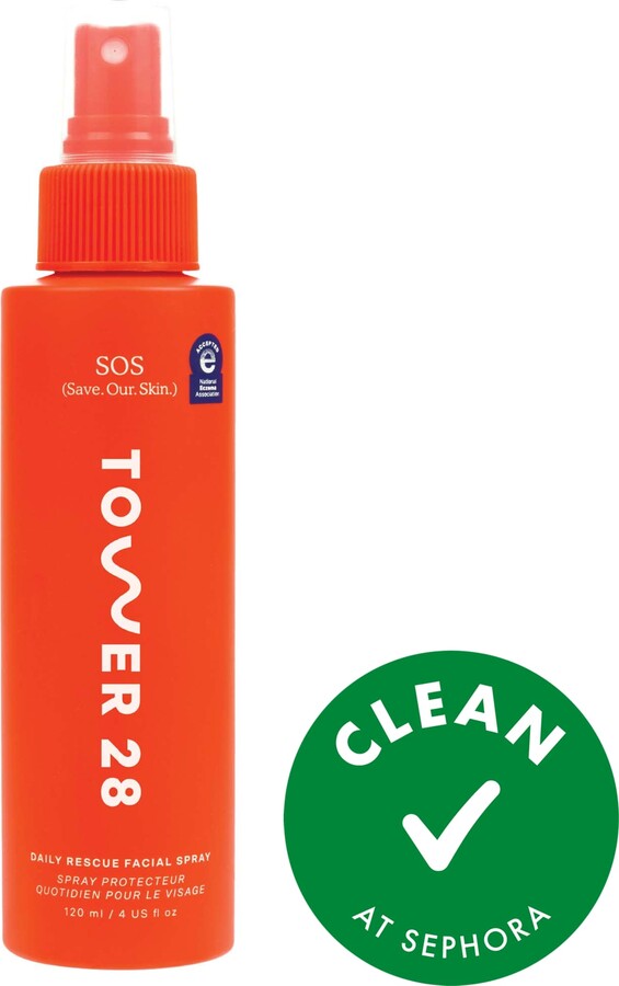 Tower 28 Beauty SOS Daily Rescue Facial Spray with Hypochlorous Acid 4 ...
