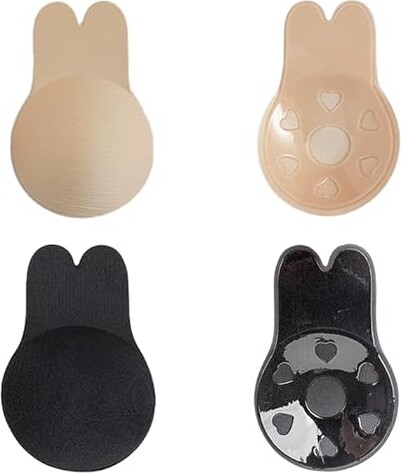 AYNKH 2 Pairs Invisible Adhesive Bras for Women Lift Nipplecovers ...