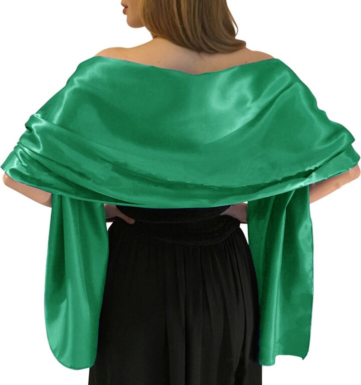 MLMW Shawls and Wraps for Evening Dresses Satin Shawl Wraps for Women ...