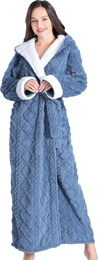 DianD Ladies Dressing Gowns Fluffy - ShopStyle Robes