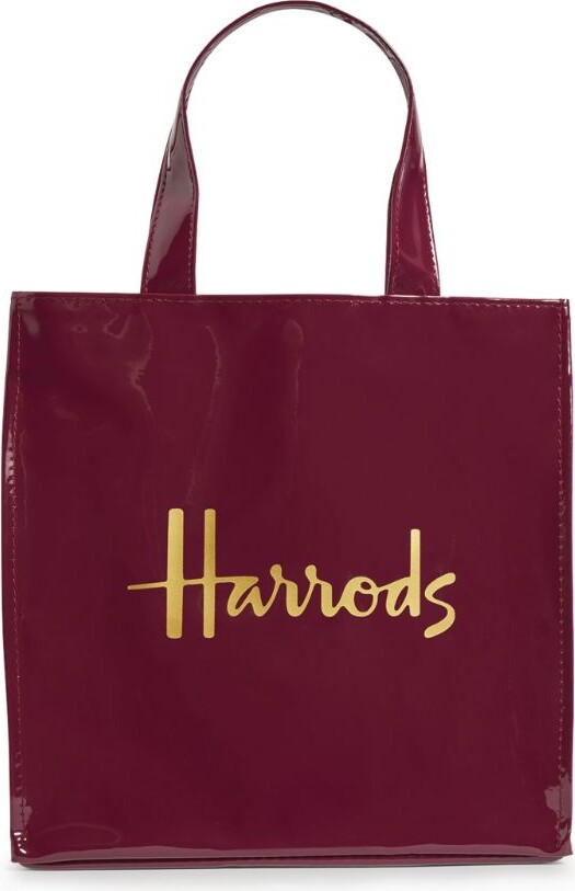 Harrods Burgundy Gold Small Shopper Bag - ShopStyle