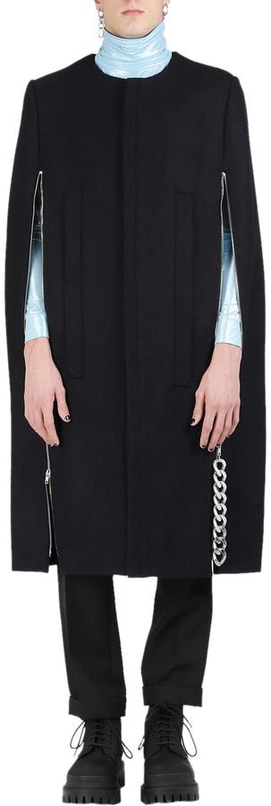 Raf Simons Navy Punk Cape - ShopStyle Raincoats & Trench Coats