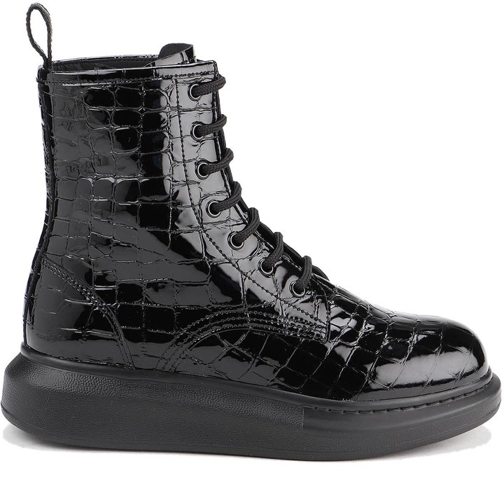 Alexander McQueen Hybrid Combat Boot - ShopStyle