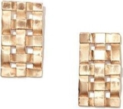 Nectar Nectar - Gold Interlaced Earrings - ShopStyle