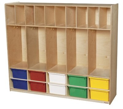 Wood Designs 5 Section Preschool Cubby Locker - ShopStyle Furniture