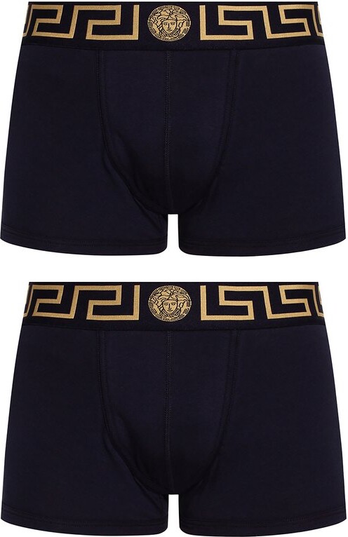 Versace Logo Band Two-Pack Boxers - ShopStyle