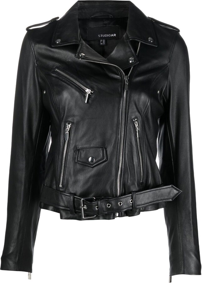 Arma Kourtney leather biker jacket - ShopStyle