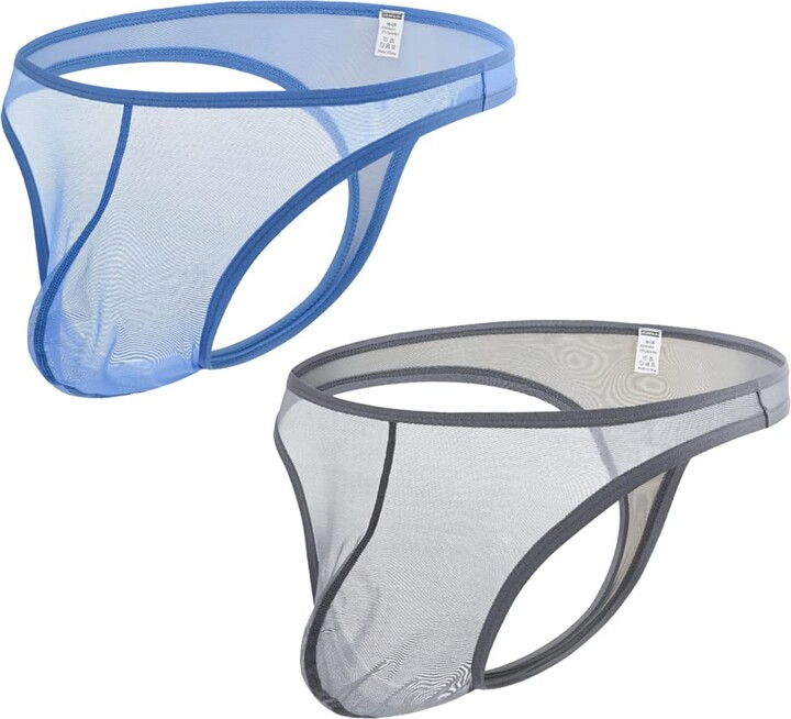 ZUOLAIYIN Mens Thongs Soft G Strings Sexy Pouch Underwear Bulge Black G ...