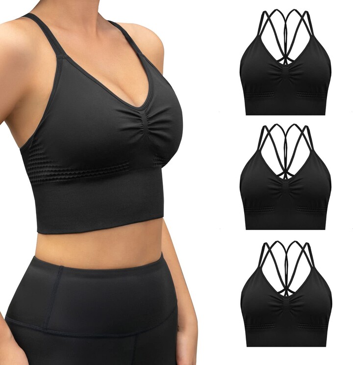 RubyRunk 3 Pack Sports Bras for Women - ShopStyle