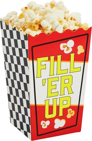 Blue Panda 50 Pack Race Car Popcorn Boxes for Birthday Decorations ...