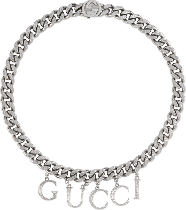 Gucci Necklace with script - ShopStyle