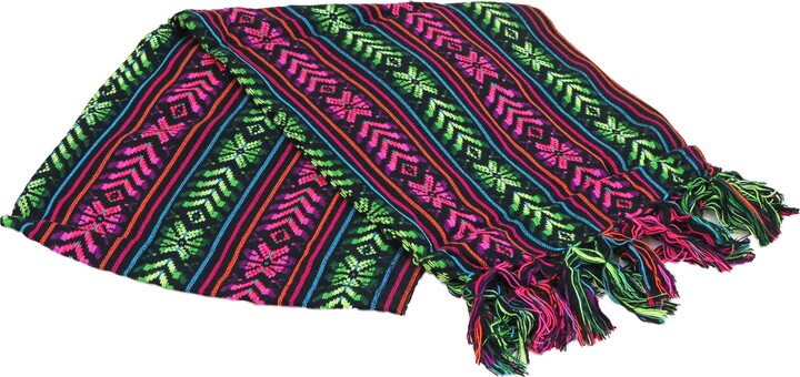 Leos Imports Women's Mexican Rebozo Shawl (Black) - ShopStyle Scarves ...
