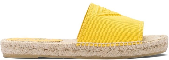 Prada Triangle Logo Sandals - ShopStyle