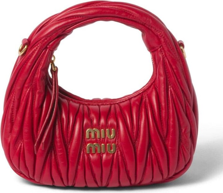 Miu Miu mini Wander matelassé-effect shoulder bag - ShopStyle