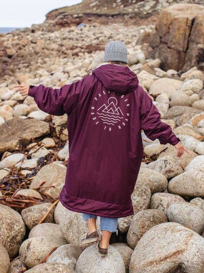 Passenger Roaming Plain Sherpa Lined Water Resistant Robe Coat - ShopStyle