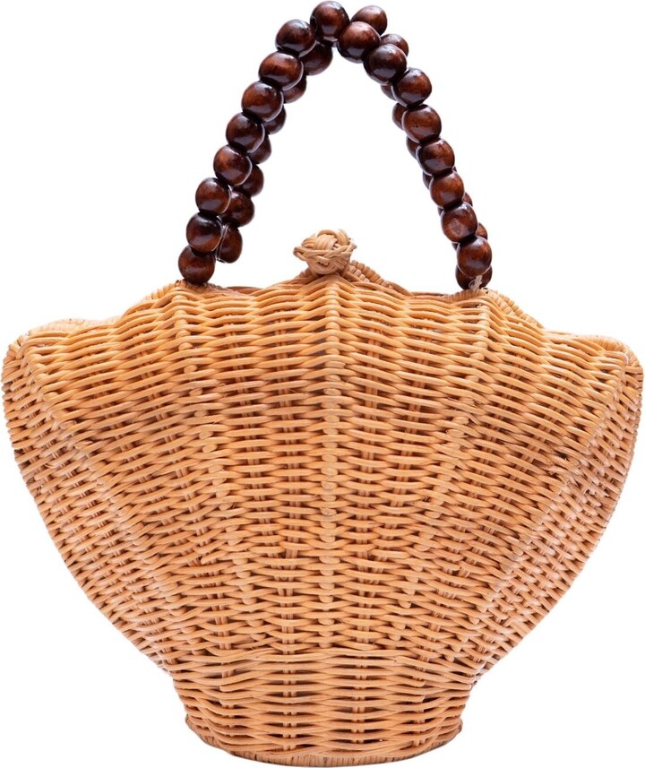 JELAVU Arielle Seashell Rattan Bag - ShopStyle