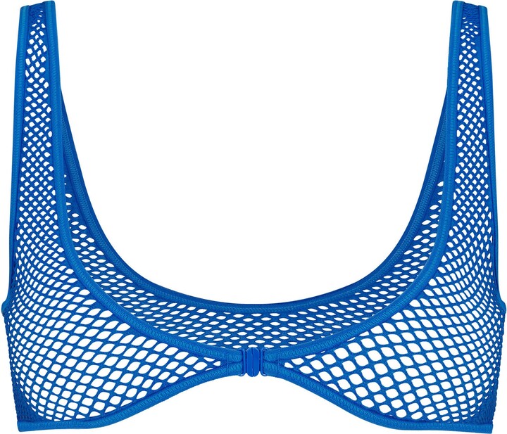 Perforated Seamless Skimpy Scoop Bralette | Cobalt - ShopStyle Bras