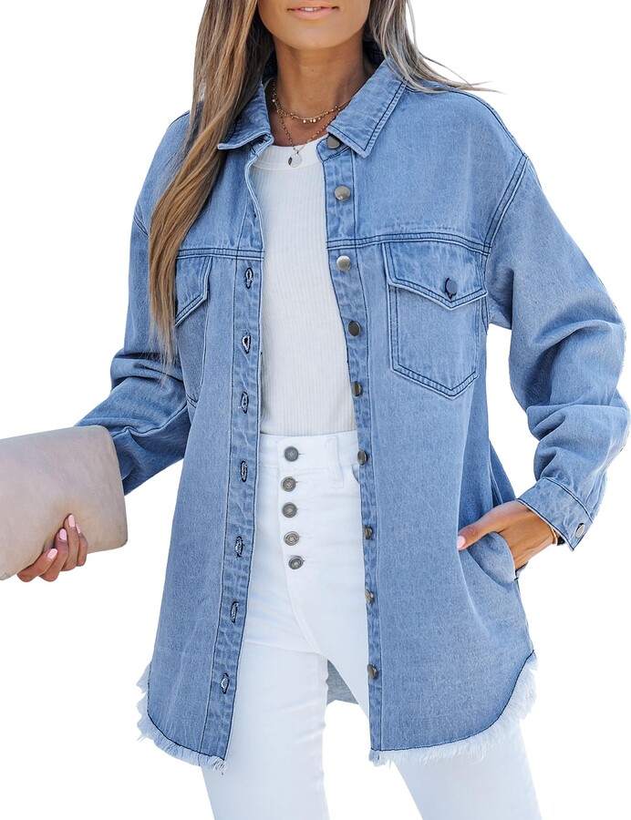 luvamia Jeans Jacket for Women Blue Jacket Women Jacket for Women ...