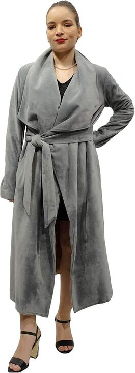 Yvette LIBBY N'guyen Paris The Artist Trenchcoat - Grey - ShopStyle Coats