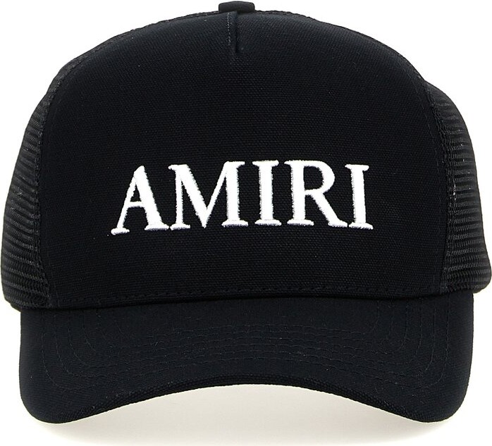 Amiri Logo-Embroidered Curved Peak Baseball Cap - ShopStyle Hats
