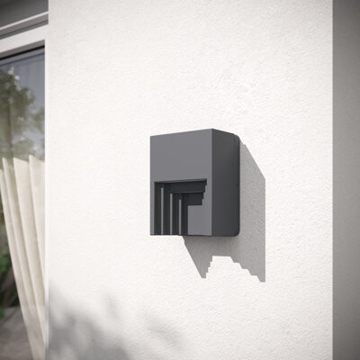 Latitude Run Ephesus Aluminum Weatherproof LED Wall Light - Unique ...