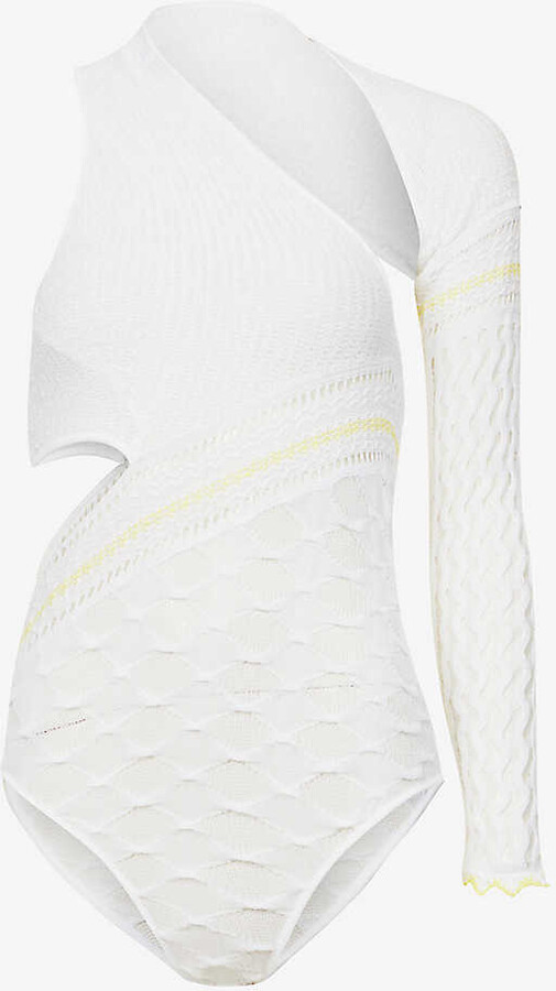 ROBERTA EINER Dina cut-out stretch-cotton-blend body - ShopStyle Long ...