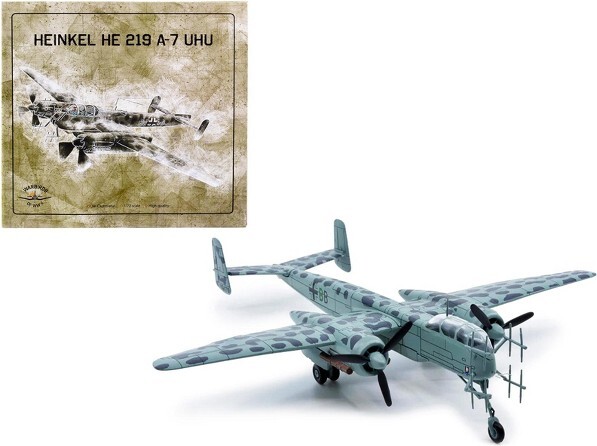 Heinkel HE 219 A-7 UHU Fighter Plane (Germany 1942) 1/72 Diecast Model by Warbirds of WWII ...