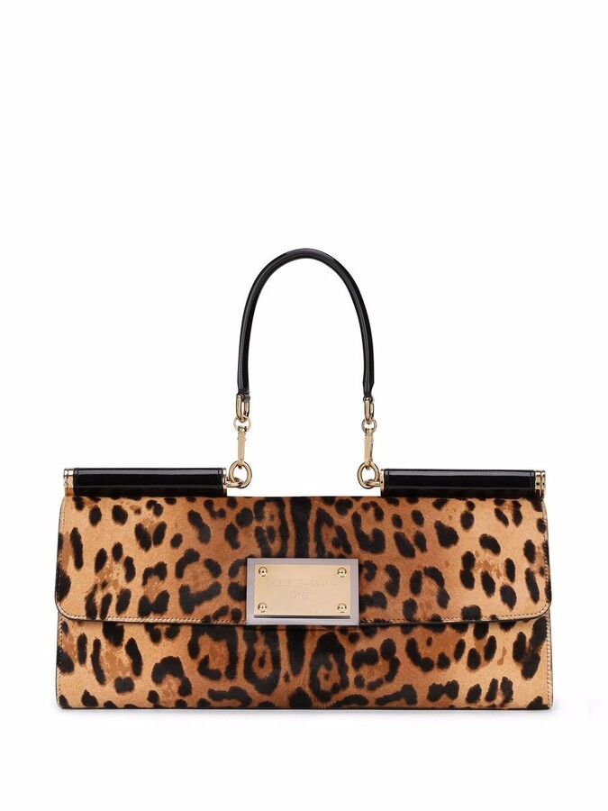 Dolce & Gabbana 90s Sicily leopard-print shoulder bag - ShopStyle