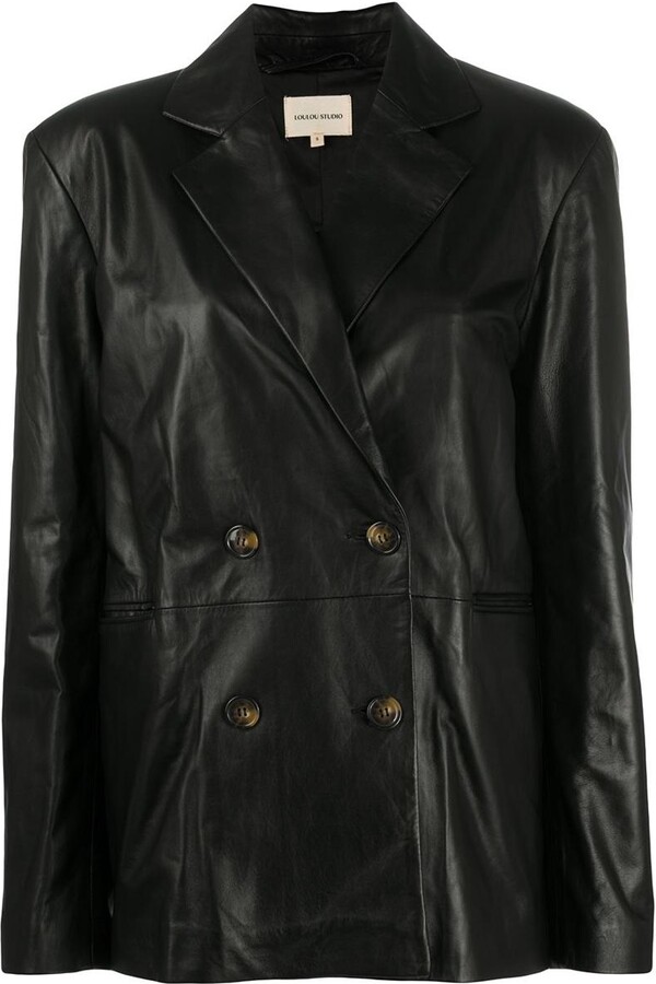 LOULOU STUDIO Blazer En Cuir - ShopStyle