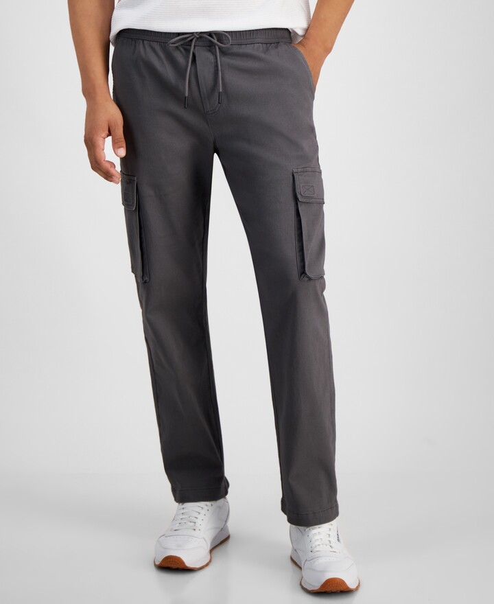 And Now This Men's Regular-Fit Twill Drawstring Cargo Pants, Created ...
