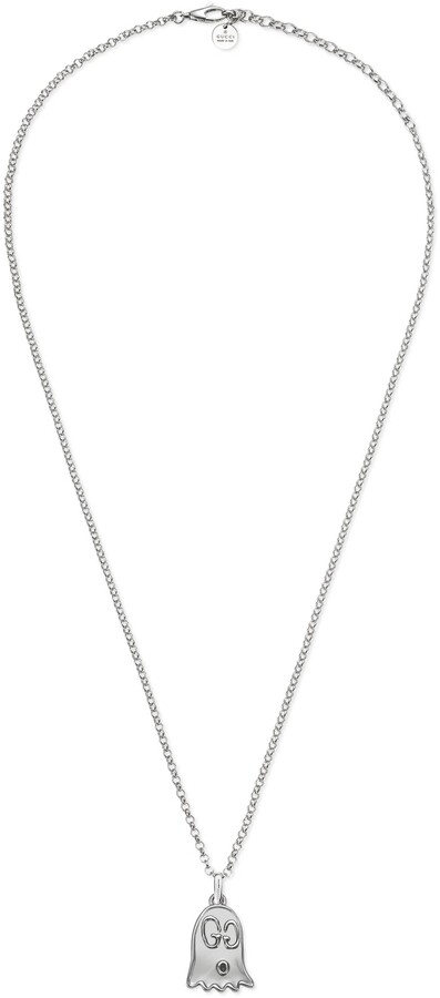 Gucci GucciGhost necklace in silver - ShopStyle