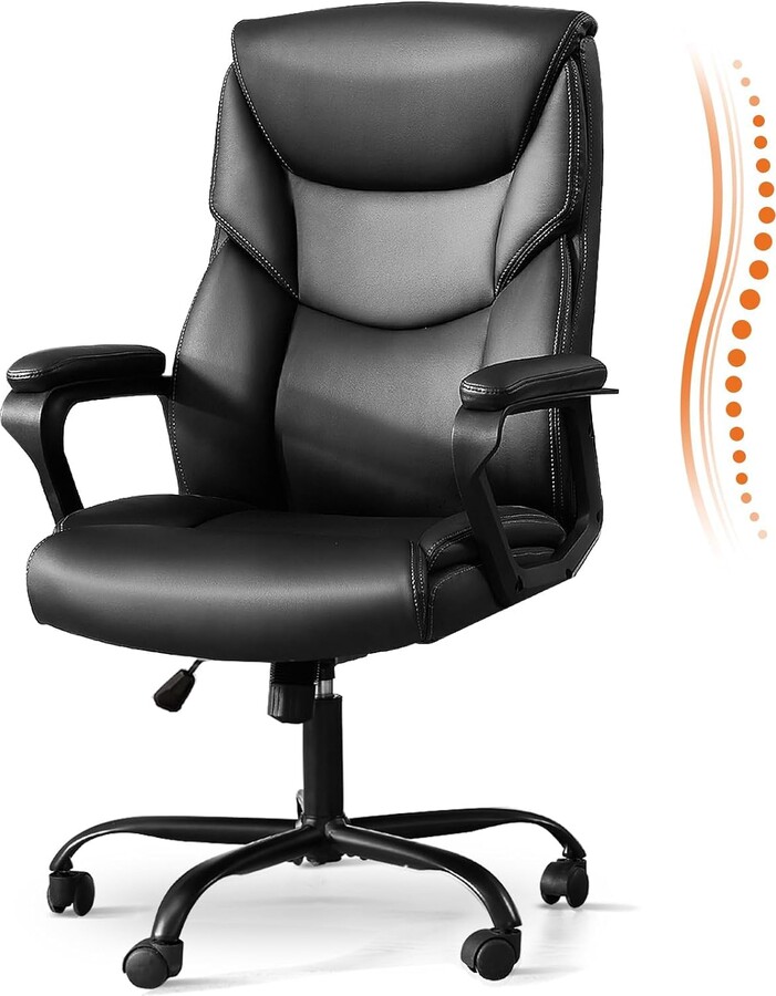 Sweetcrispy Executive Office Desk Chair High Back Adjustable Ergonomic ...