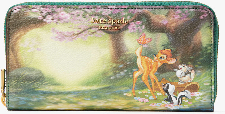 Kate Spade Disney X New York Bambi Zip-Around Continental Wallet ...