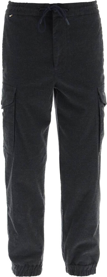 HUGO BOSS flannel cargo pants - ShopStyle