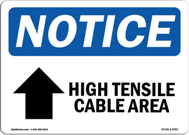 SignMission High Tensile Cable Area [Up Arrow] Sign - ShopStyle Laptop ...