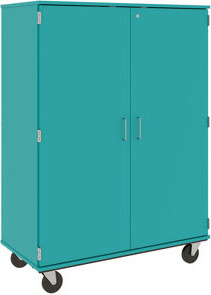 Stevens ID Systems 12 Compartments Mobile Classroom Cabinet with ...