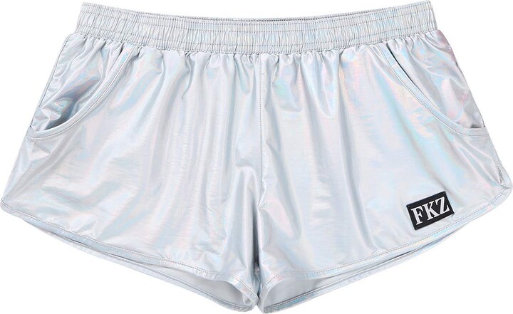 YOOJIA Mens Wetlook Boxer Shiny Metallic Trunks Boxer Briefs Swimsuit ...