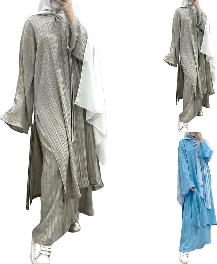 MODSGUE Muslim Abaya Muslim Women's Muslim Robe Suit One-Piece Tunics ...
