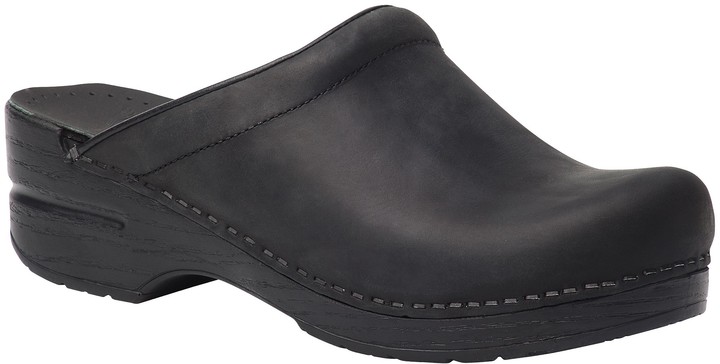 Dansko Open Back Leather Clogs - Sonja - ShopStyle