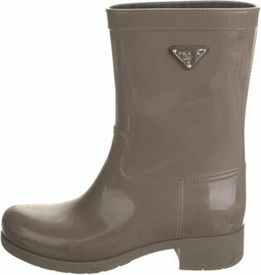 Prada Rubber Rain Boots - ShopStyle