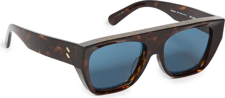 Stella McCartney Oversized 70s Acetate Aviators - ShopStyle Sunglasses