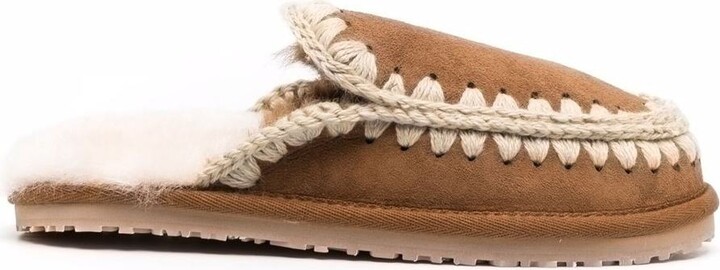 Mou Full Eskimo Stitch" Slippers - ShopStyle