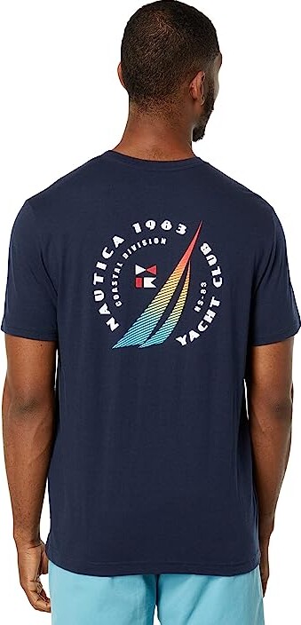 Nautica Sustainably Crafted J-Class Logo Puff Graphic T-Shirt (Navy ...
