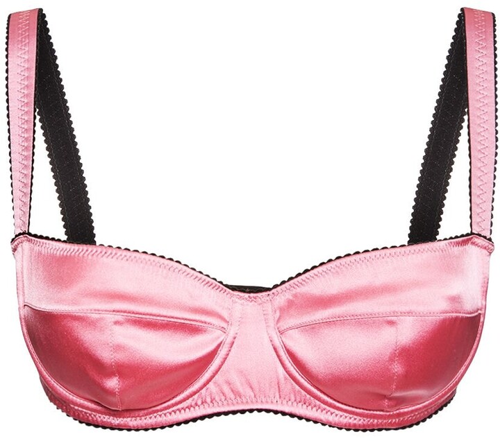 Dolce & Gabbana Stretch silk satin cupped bra - ShopStyle