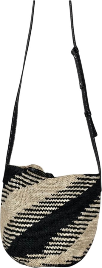 Shamuk Black / White Shigra Black & White With Long Shoulder Strap ...
